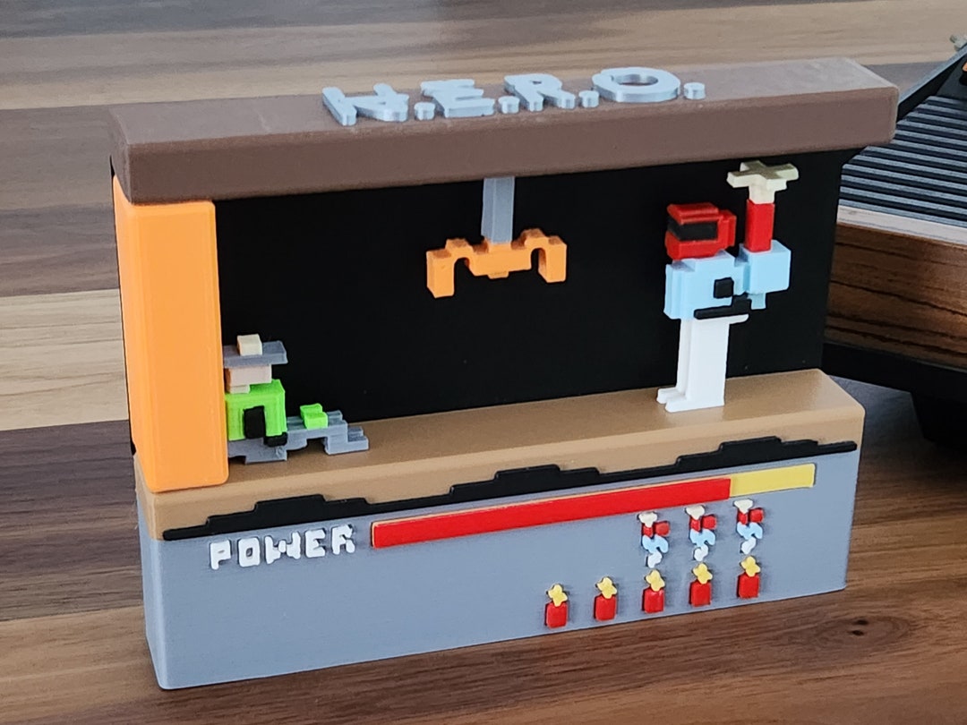 Atari 2600 Diorama - H.E.R.O. / Hero - Art / Shelf Decor - Etsy