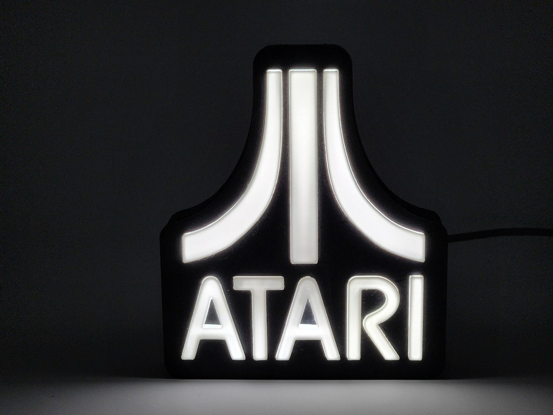 Atari Logo LED Light / Lamp / Shelf Decoration / Usb-type C - BLACK - Etsy