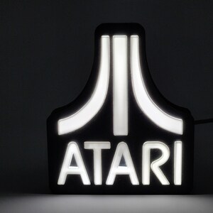 Atari Logo LED Light / Lamp / Shelf Decoration / Usb-type C - BLACK - Etsy