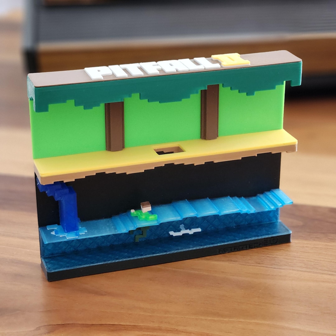 Atari 2600 Diorama - Pitfall 2 - Art / Shelf Decor / Game Room / II - Etsy