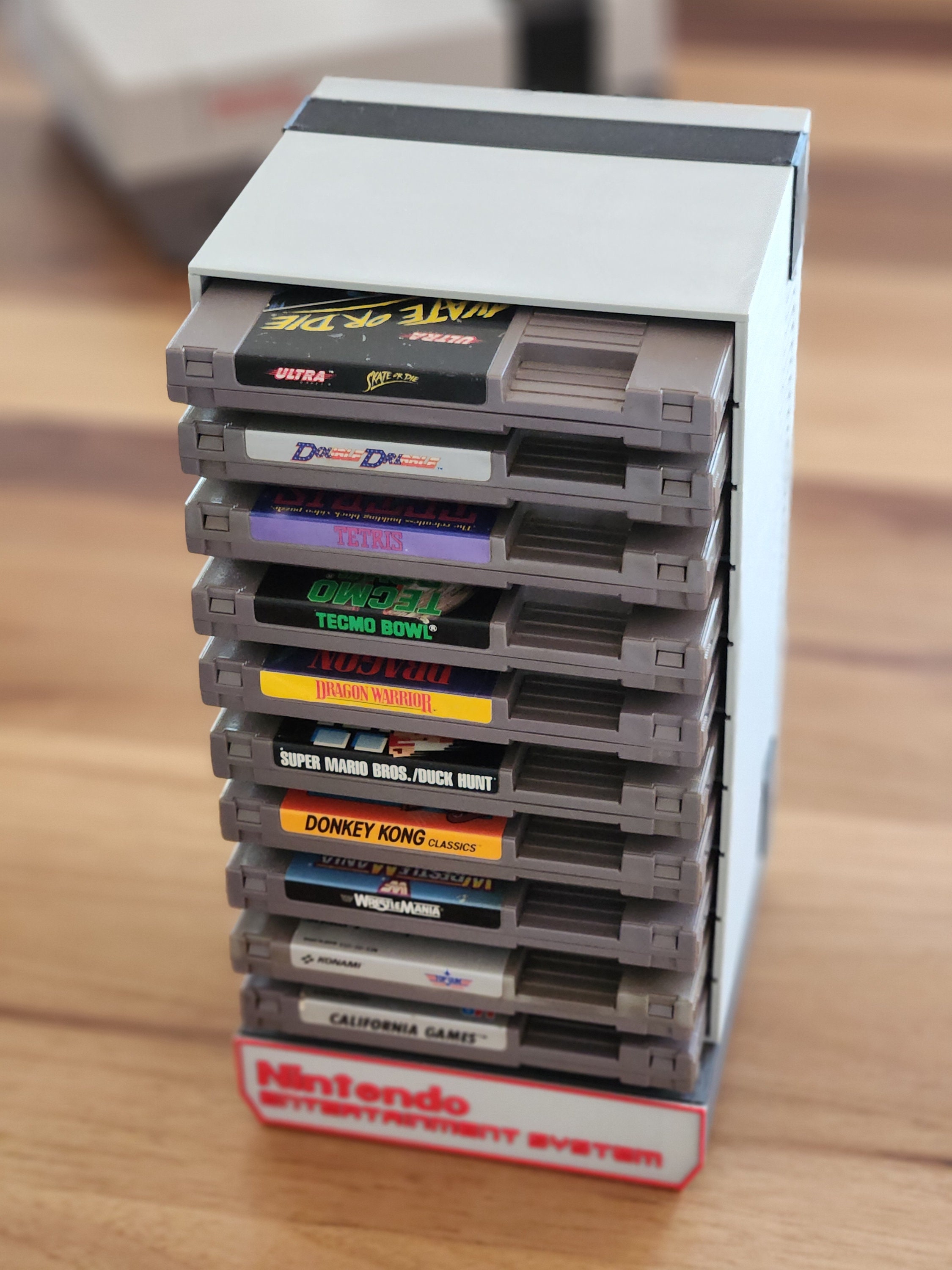 Nintendo NES Cartridge Tower 10 Cartridges / Organizer / Storage ...