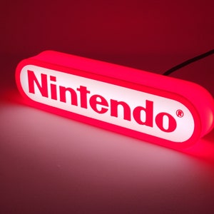 Nintendo Logo LED Light / Lamp / Shelf Decoration / Usb-type C - Etsy