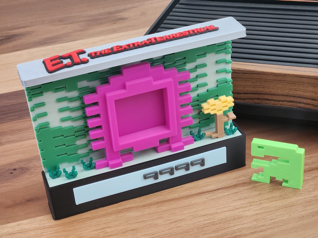 Atari 2600 Diorama E.T. the Extraterrestrial Art / Shelf Decor - Etsy