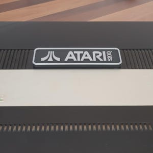 Atari 5200 Cartridge Slot Dust Cover - Black and Silver - Logo & Text ...
