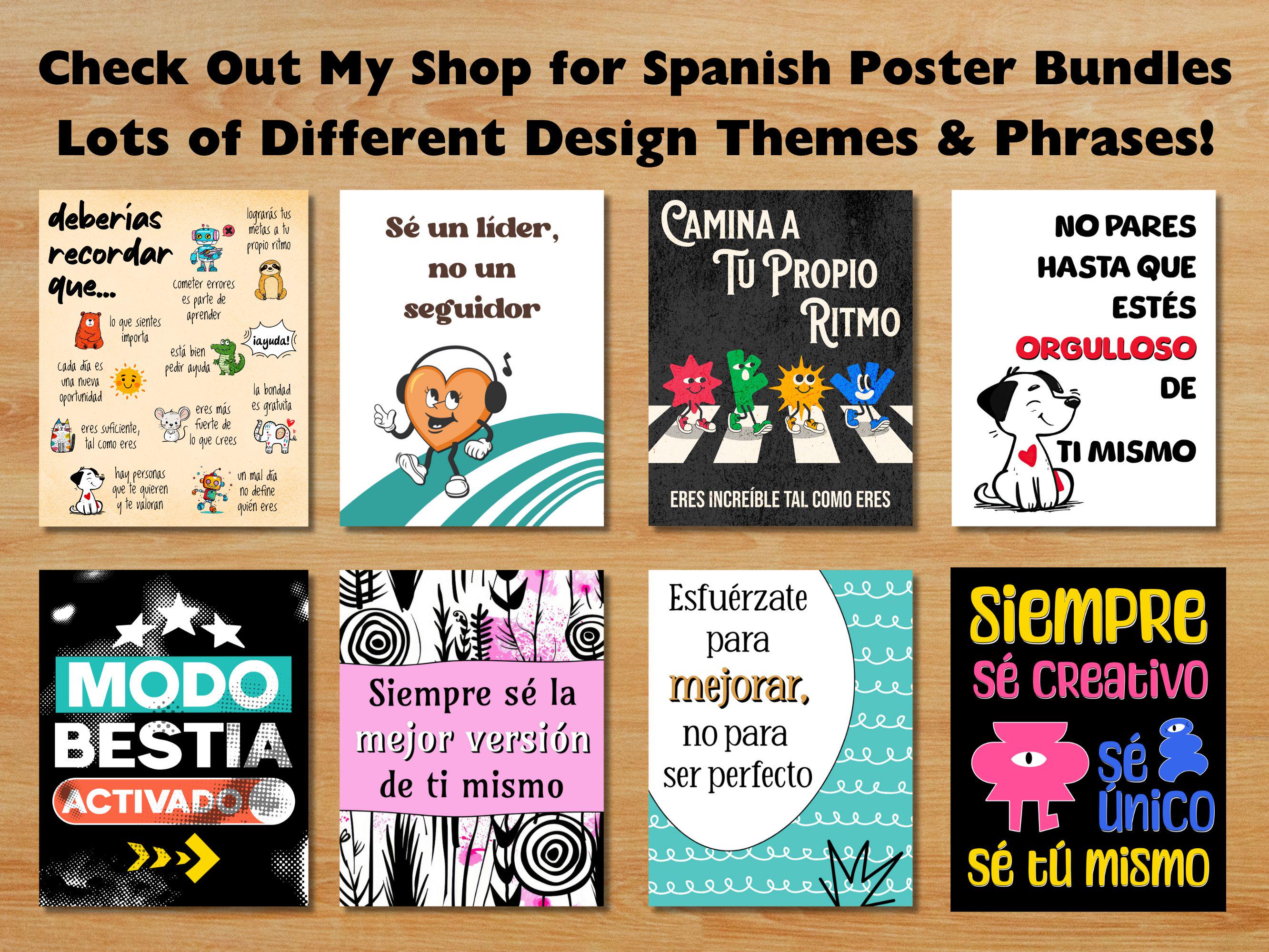 Spanish Growth Mindset Positive Affirmation Cards Bilingual School ...