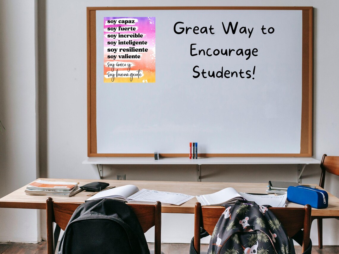 Spanish Classroom Poster Bundle Printable Spanish Class Decor High ...