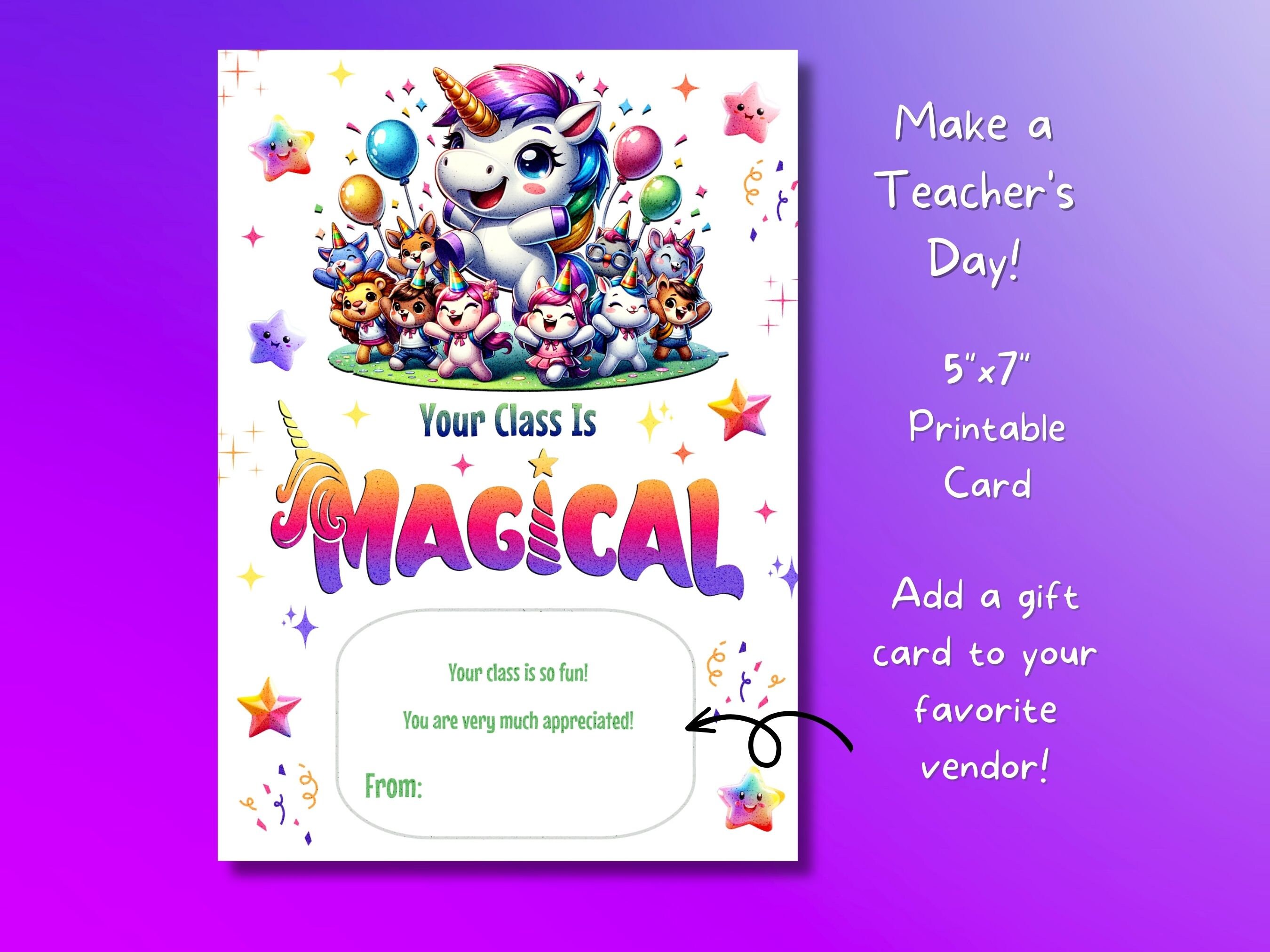 Funny Teacher Appreciation Week Card, Printable Teacher Thank You Card ...