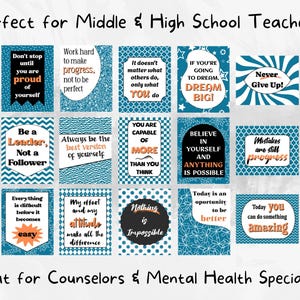 High School Growth Mindset Poster Printable Classroom Decor Middle ...