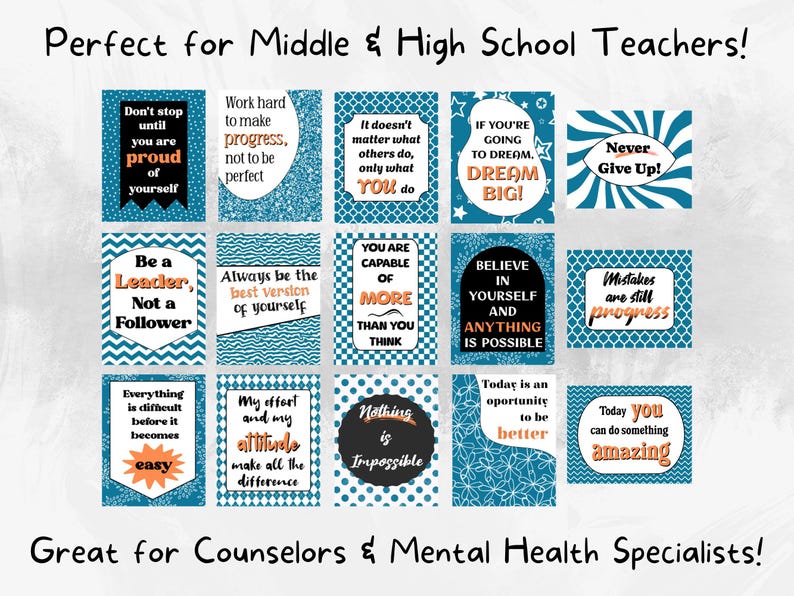 High School Growth Mindset Poster Printable Classroom Decor Middle ...