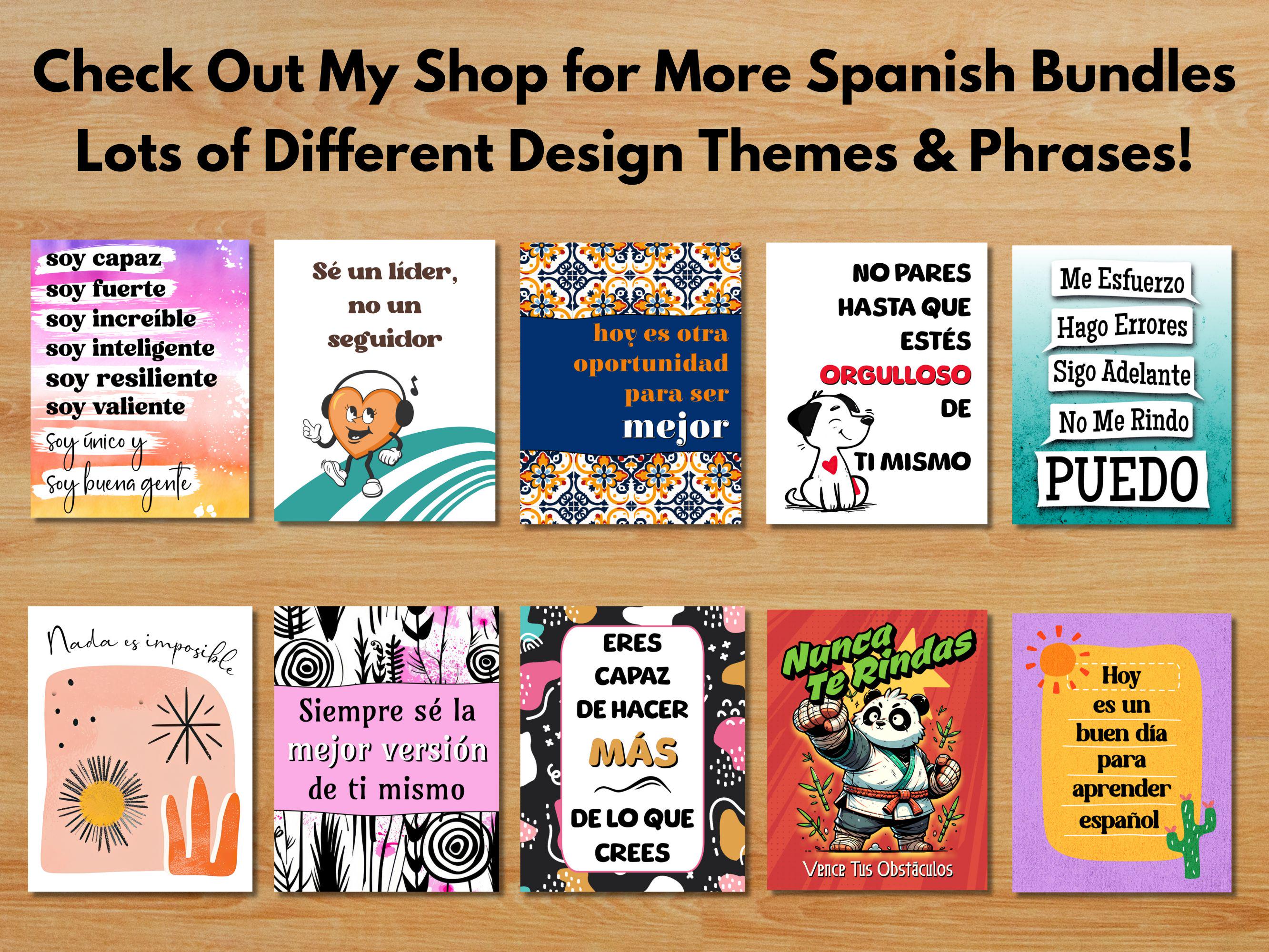 Spanish Growth Mindset Poster Printable Spanish Class Motivational ...