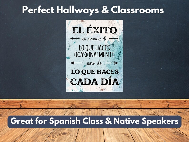 Spanish Growth Mindset Poster: Watercolor Classroom Decor - Etsy