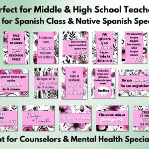 Boho Spanish Growth Mindset Poster Spanish Class Motivational Decor ...