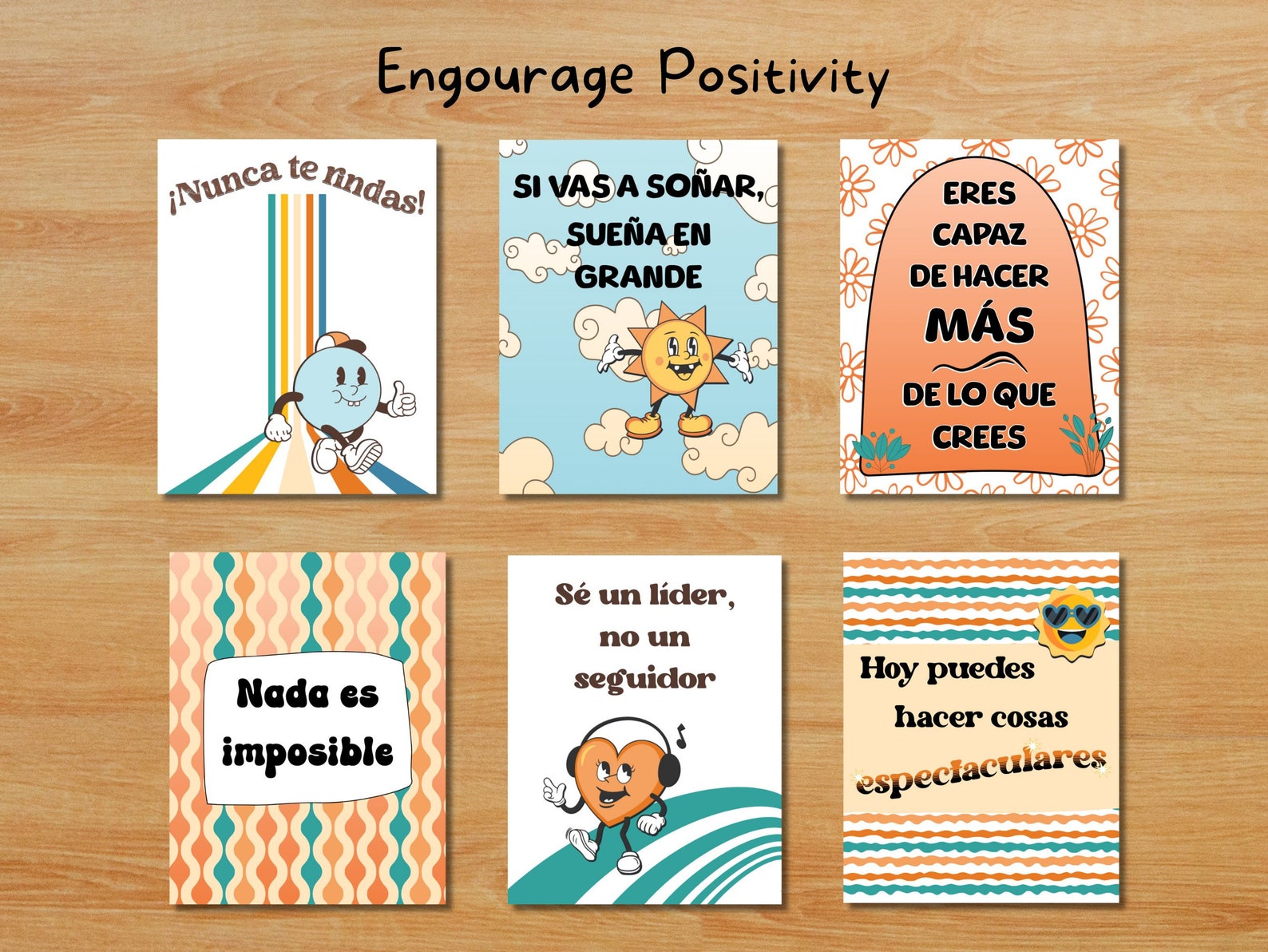 Retro Spanish Growth Mindset Poster Spanish Class Retro Motivational ...