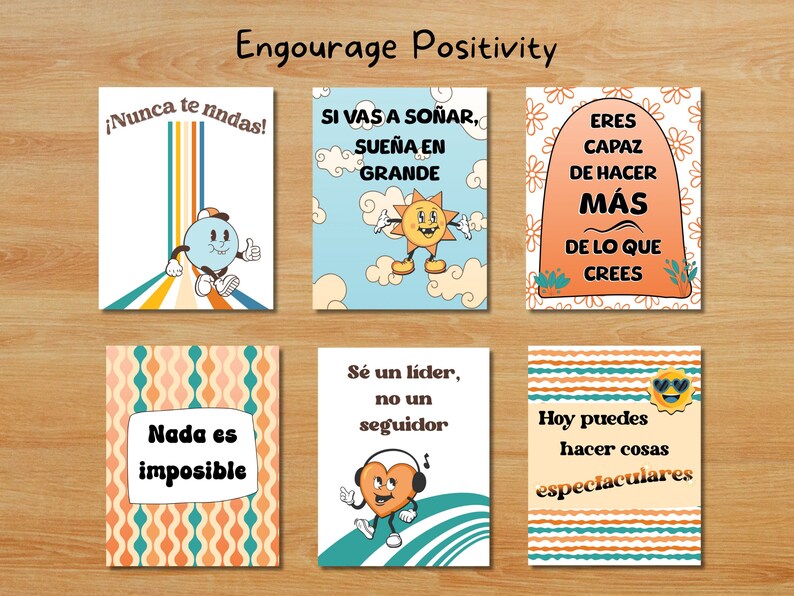 Retro Spanish Growth Mindset Poster Spanish Class Retro Motivational ...