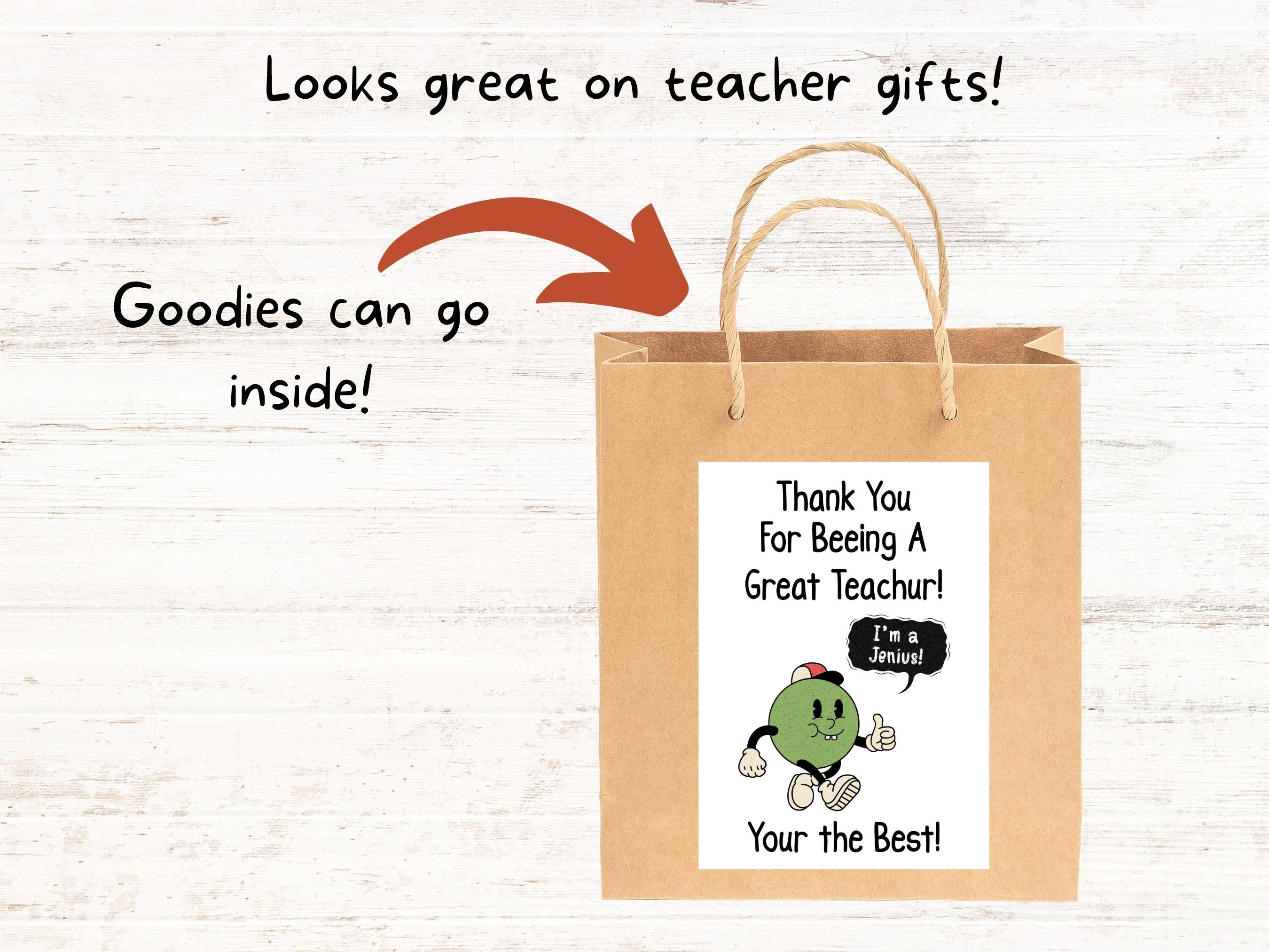 Funny Teacher Appreciation Card: Printable Witty Sarcastic Thank You ...
