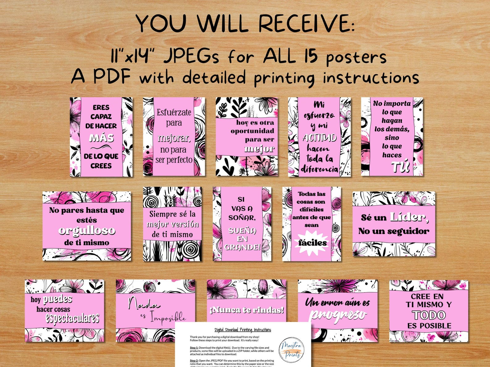Spanish Growth Mindset Poster Spanish Classroom Motivational Decor ...