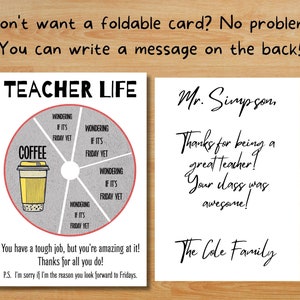 Funny Teacher Appreciation Card Printable Teacher Thank You Sarcastic ...
