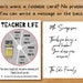 Funny Teacher Appreciation Card Printable Teacher Thank You Sarcastic ...