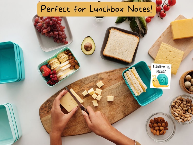 Lunchbox Notes for Kids Printable Daily Positive Affirmations ...