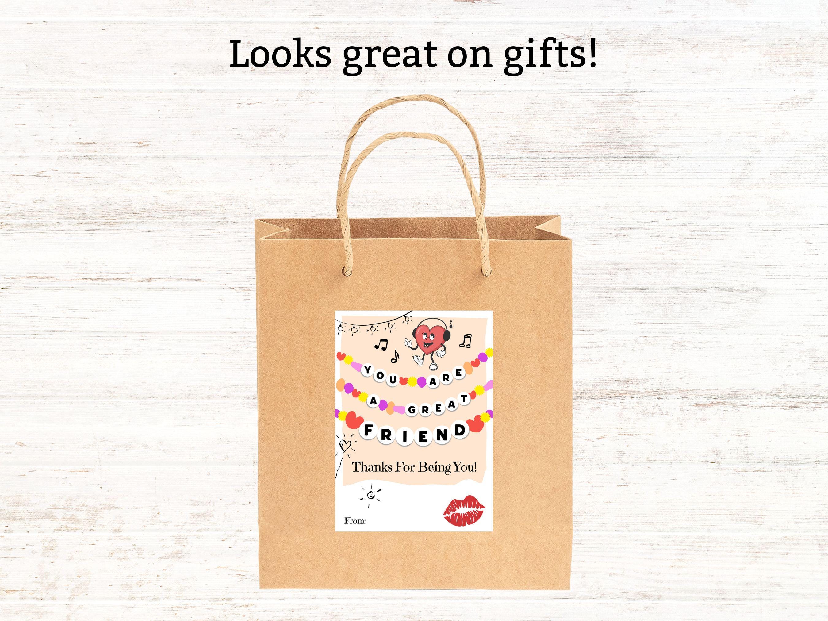 Friendship Bracelet Card Printable Valentine's Day Friendship Era ...