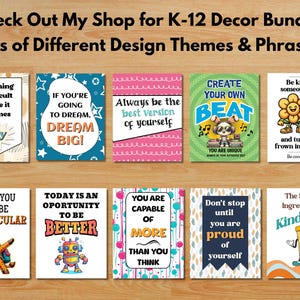 Growth Mindset Poster Elementary Motivation Classroom Decor Animal ...