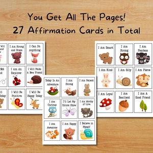Lunchbox Notes for Kids Printable Daily Positive Affirmations ...