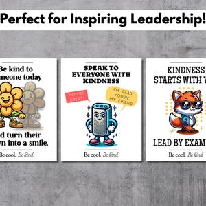 Kindness Classroom Posters Printable Growth Mindset Decor Middle School ...