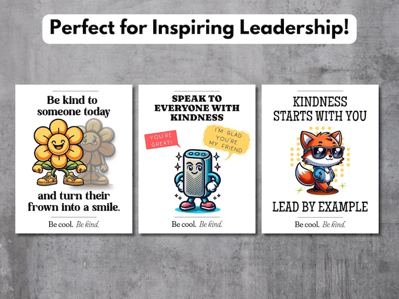 Kindness Classroom Posters Printable Growth Mindset Decor Middle School ...