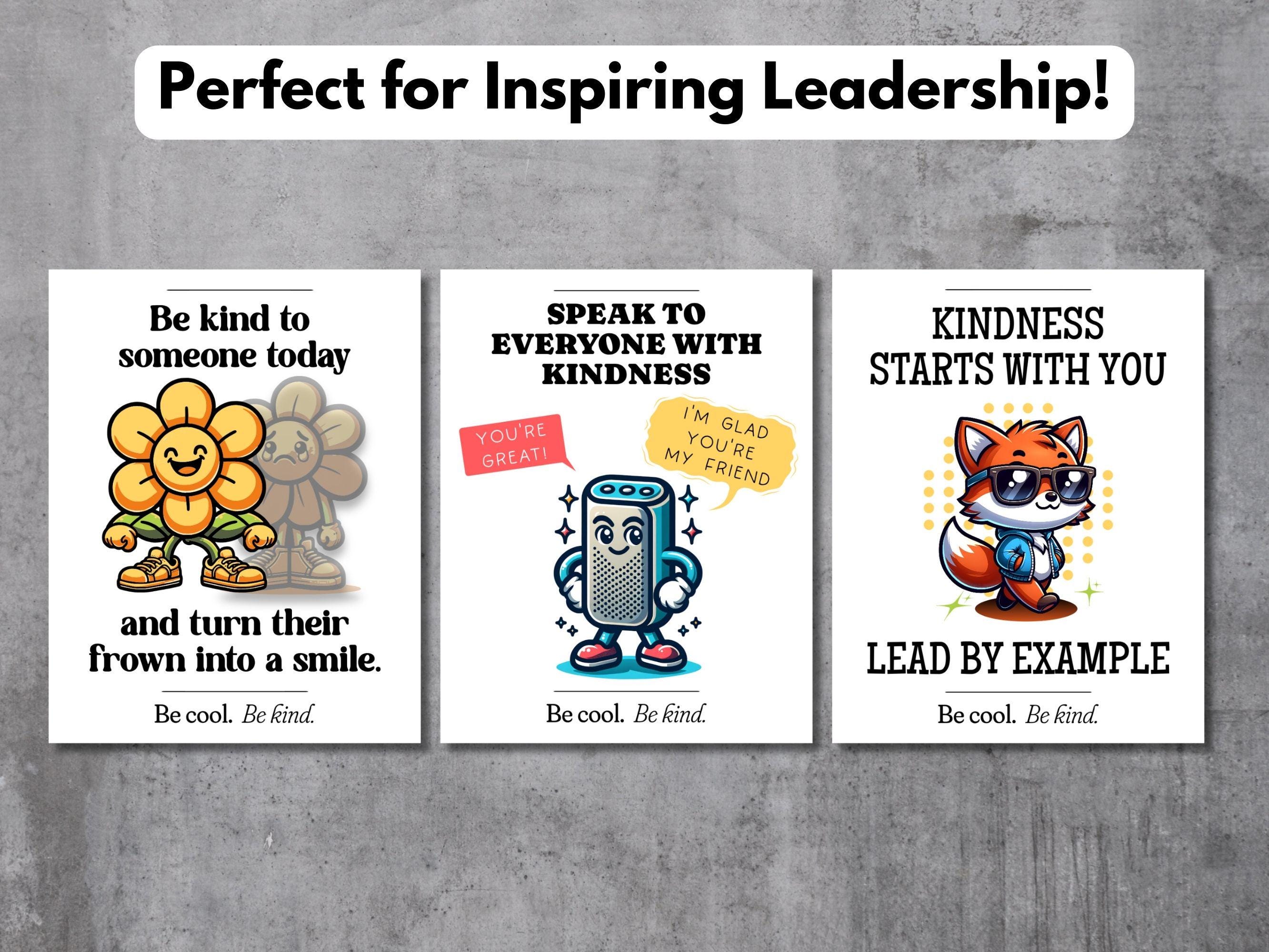 Kindness Classroom Posters Printable Growth Mindset Decor Middle School ...