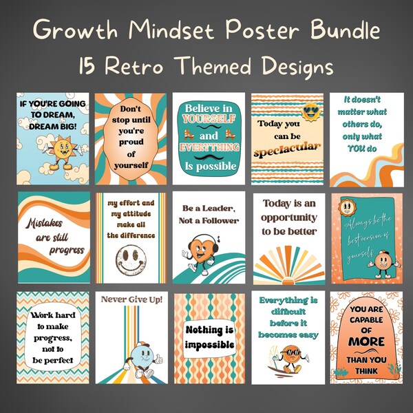 Growth Mindset Poster - Etsy