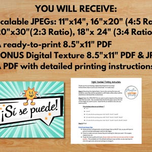 Retro Spanish Growth Mindset Poster Si Se Puede Spanish Class ...