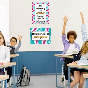 Spanish Growth Mindset Poster Printable Spanish Class Motivational ...