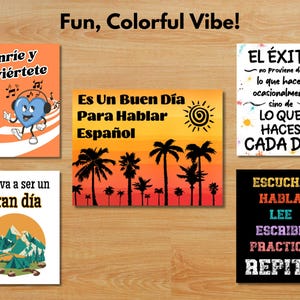 Spanish Classroom Posters Printable Spanish Teacher High School Decor ...