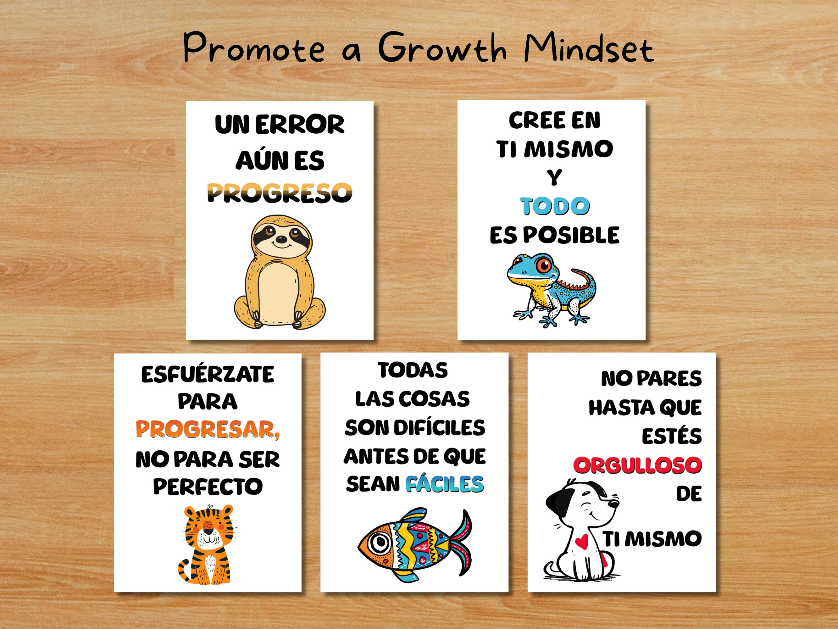 Spanish Growth Mindset Poster Spanish Class Motivational Decor School ...