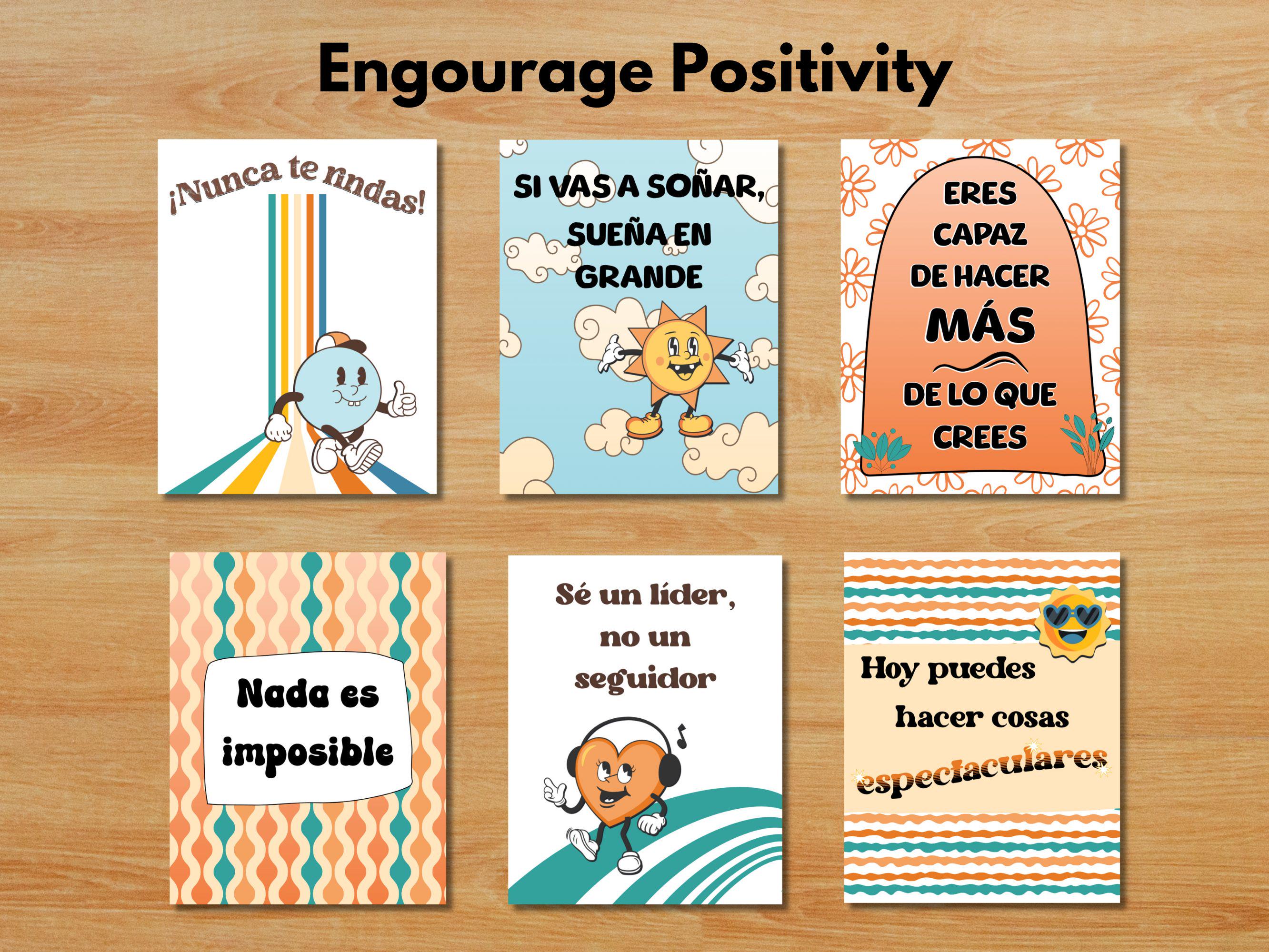 Retro Spanish Growth Mindset Poster Spanish Class Retro Motivational ...