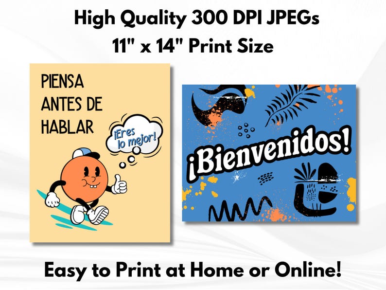 Spanish Classroom Posters Printable Spanish Teacher High School Decor ...