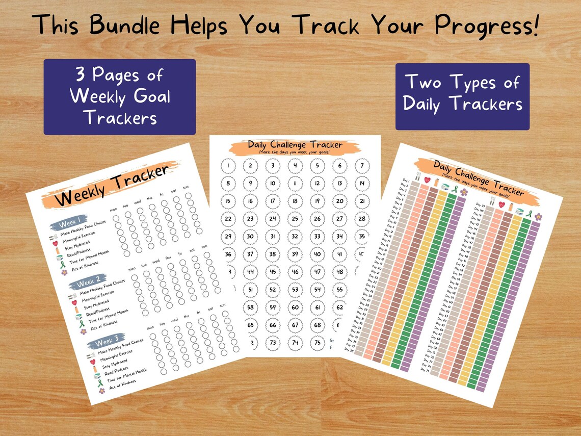 75 Soft Challenge Tracker Printable Editable, 75 Soft Tracker, 75 Soft ...