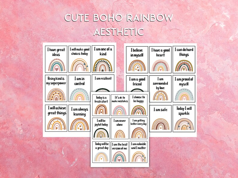 Lunchbox Notes for Kids Printable Daily Positive Affirmations ...