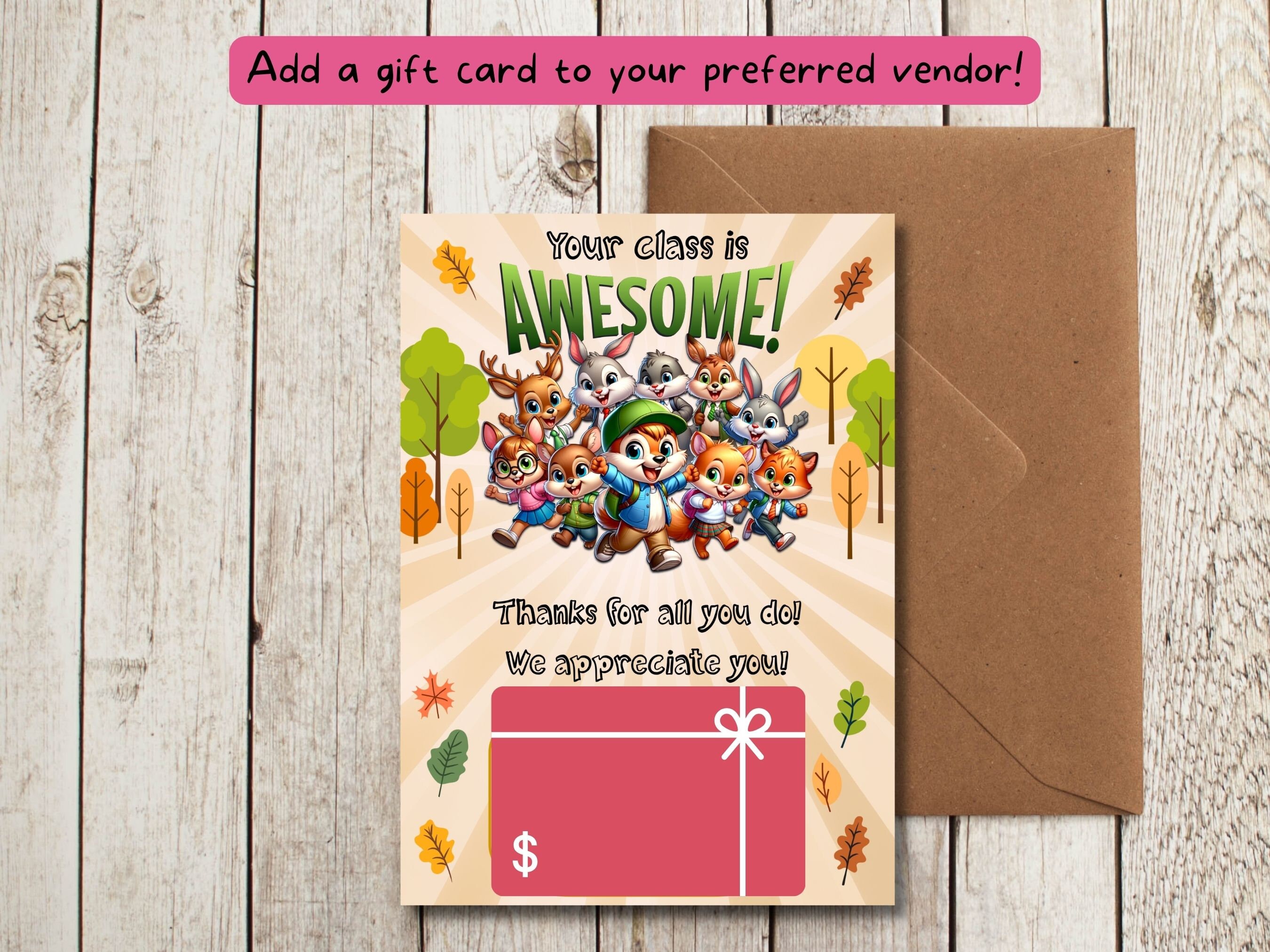 Funny Teacher Appreciation Card Printable Teacher Thank You Card ...
