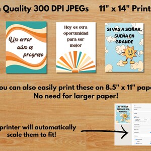 Retro Spanish Growth Mindset Poster Spanish Class Retro Motivational ...