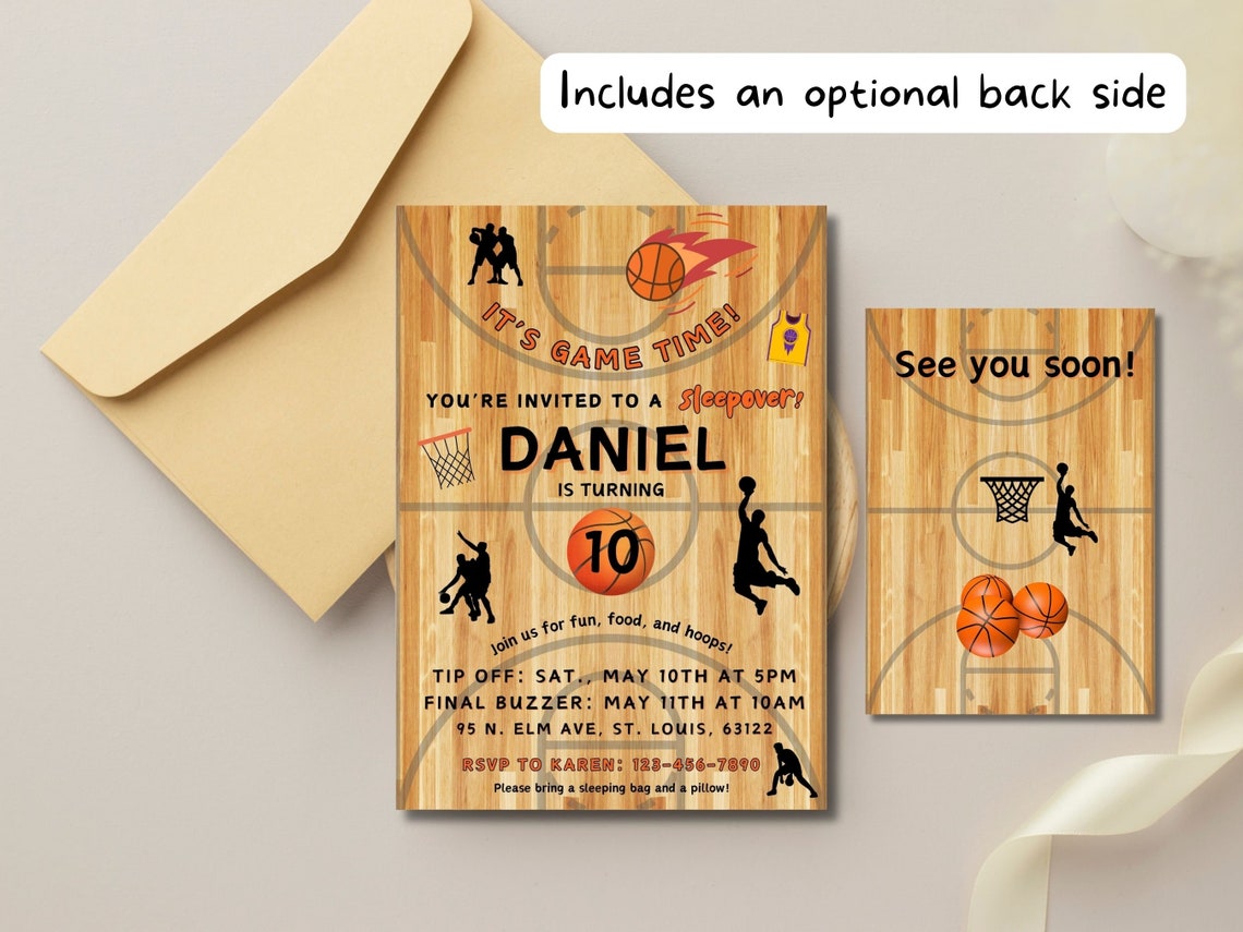 Boys Sleepover Birthday Invitation Editable Boy Sleepover Party Invite ...