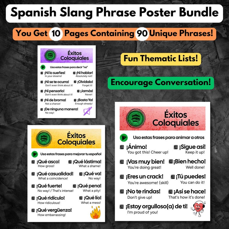 Spanish Words Wall - Etsy