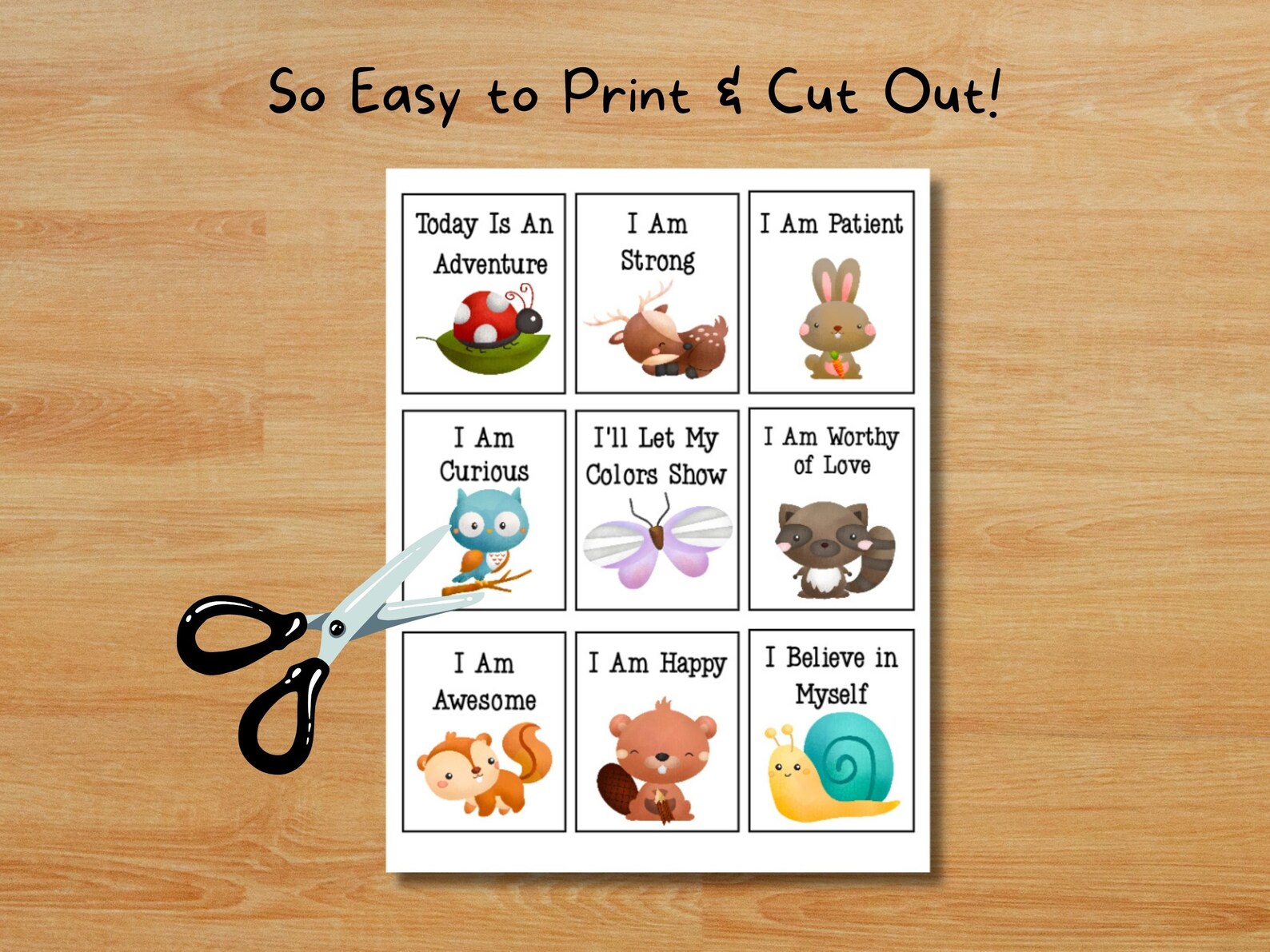 Lunchbox Notes for Kids Printable Daily Positive Affirmations ...