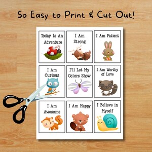 Lunchbox Notes for Kids Printable Daily Positive Affirmations ...