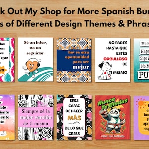 Spanish Growth Mindset Positive Affirmation Cards Spanish Class Boho ...