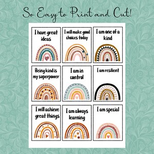 Lunchbox Notes for Kids Printable Daily Positive Affirmations ...