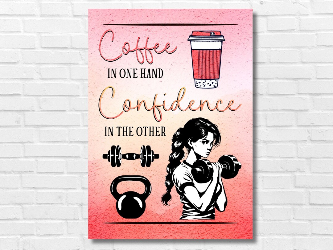 Exercise Room Decor Home Gym Printable Wall Art Exercise Poster Fitness ...