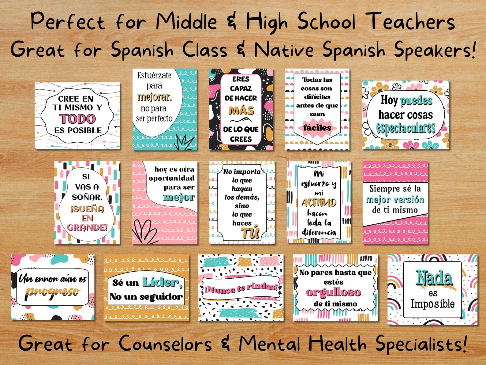 Spanish Growth Mindset Poster Spanish Class Motivational Decor School ...