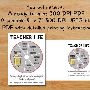 Funny Teacher Appreciation Card Printable Teacher Thank You Sarcastic ...
