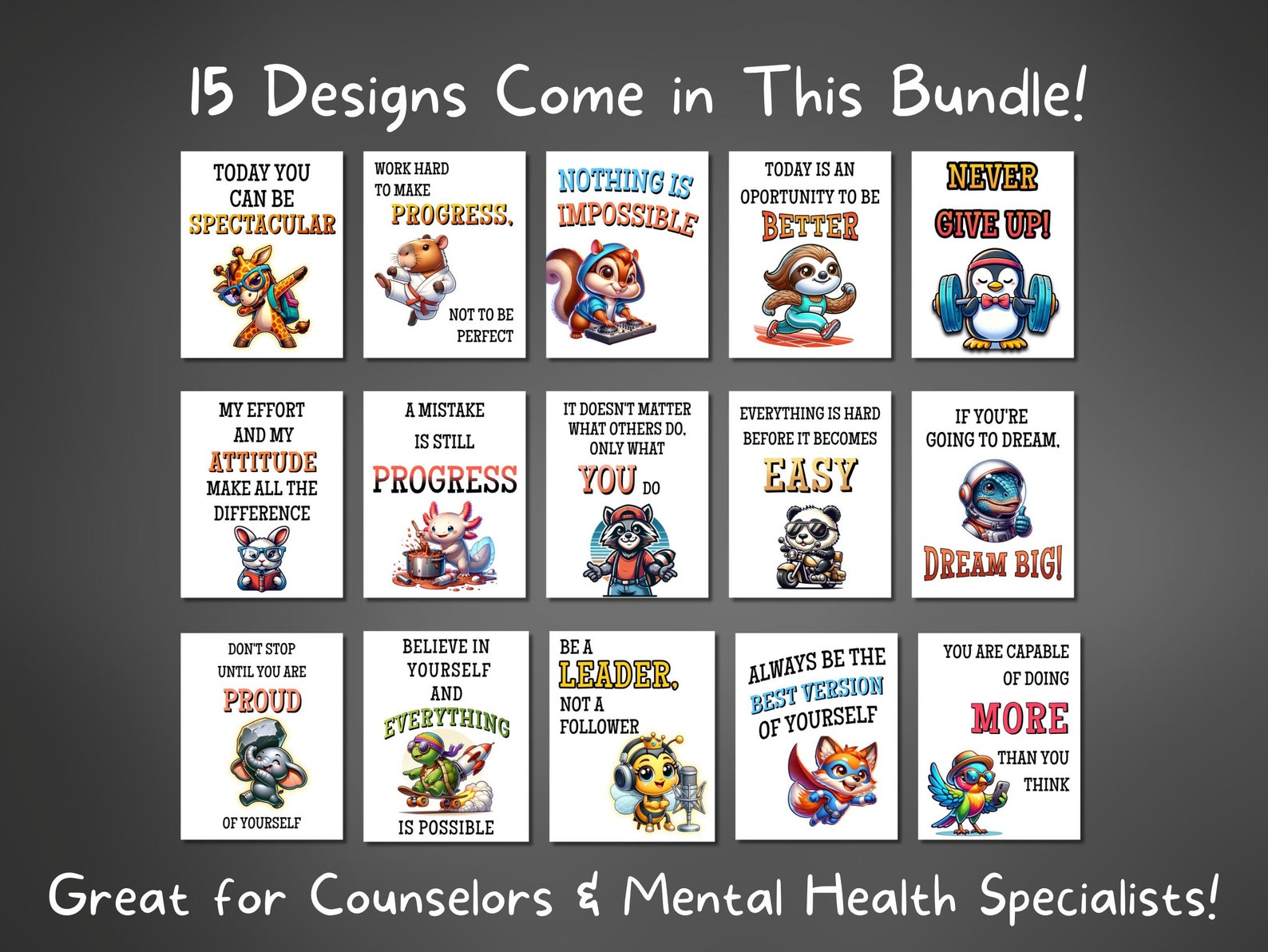 Middle School Growth Mindset Poster Elementary Motivational Class Decor ...